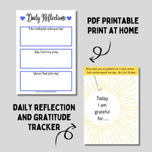 Christian Gratitude Journal Printable Mental Health Journal Tracker for ...