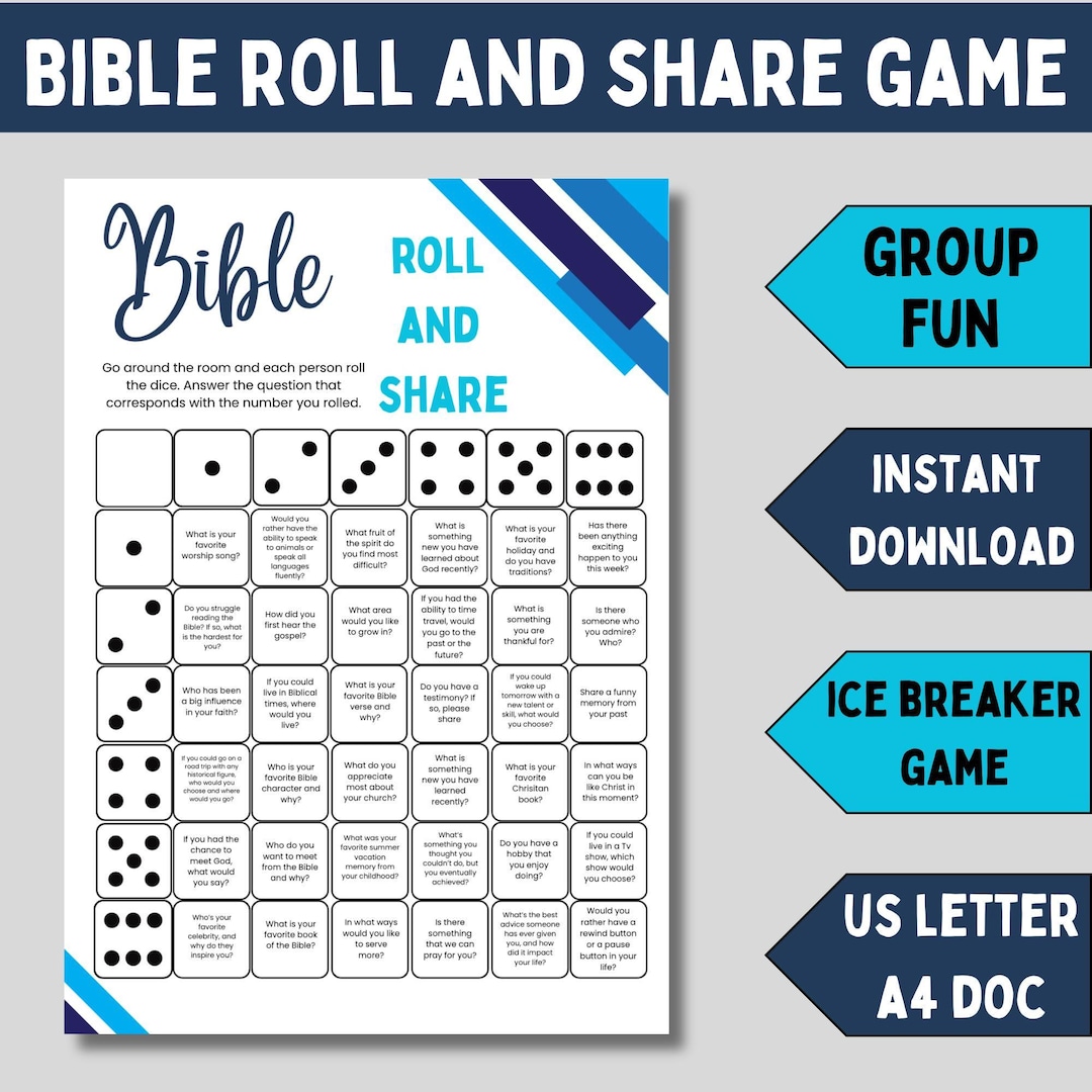 Conversation Game Ice Breaker for Adults Church Retreat Game Printable ...