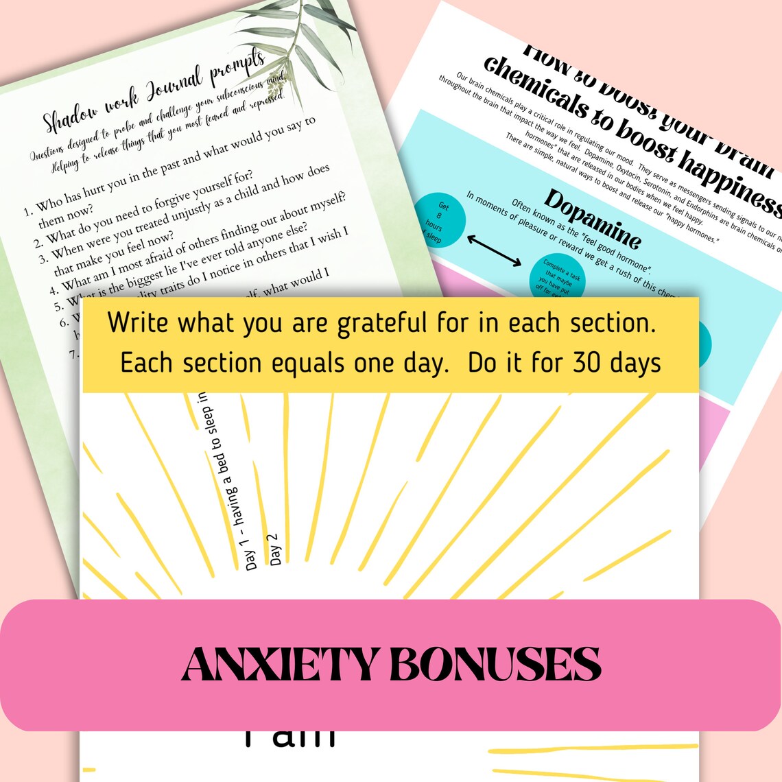 Christian Anxiety Journal Printable, Bible Verses for Anxiety, Anxiety ...