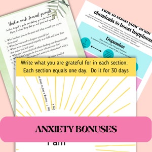 Christian Anxiety Journal Printable, Bible Verses for Anxiety, Anxiety ...