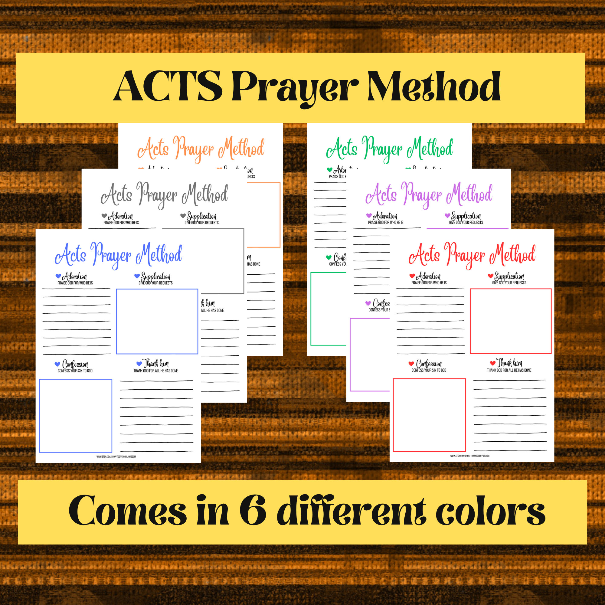 Acts Prayer Journal for Women, Men, Teens, Christian Notebook ...