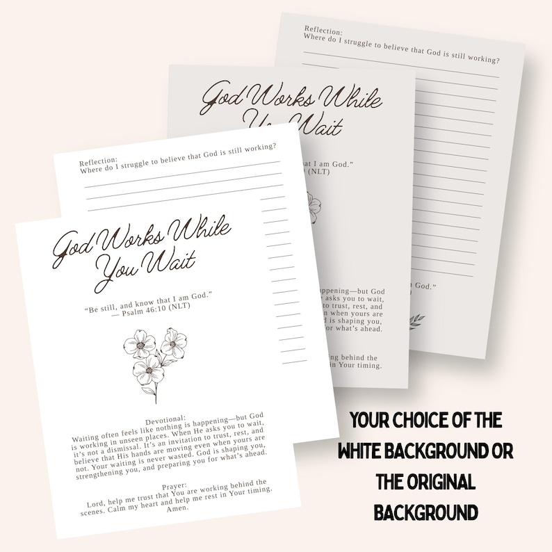 Christian Devotional 30 Day Printable Faith Journal Prompts Daily ...