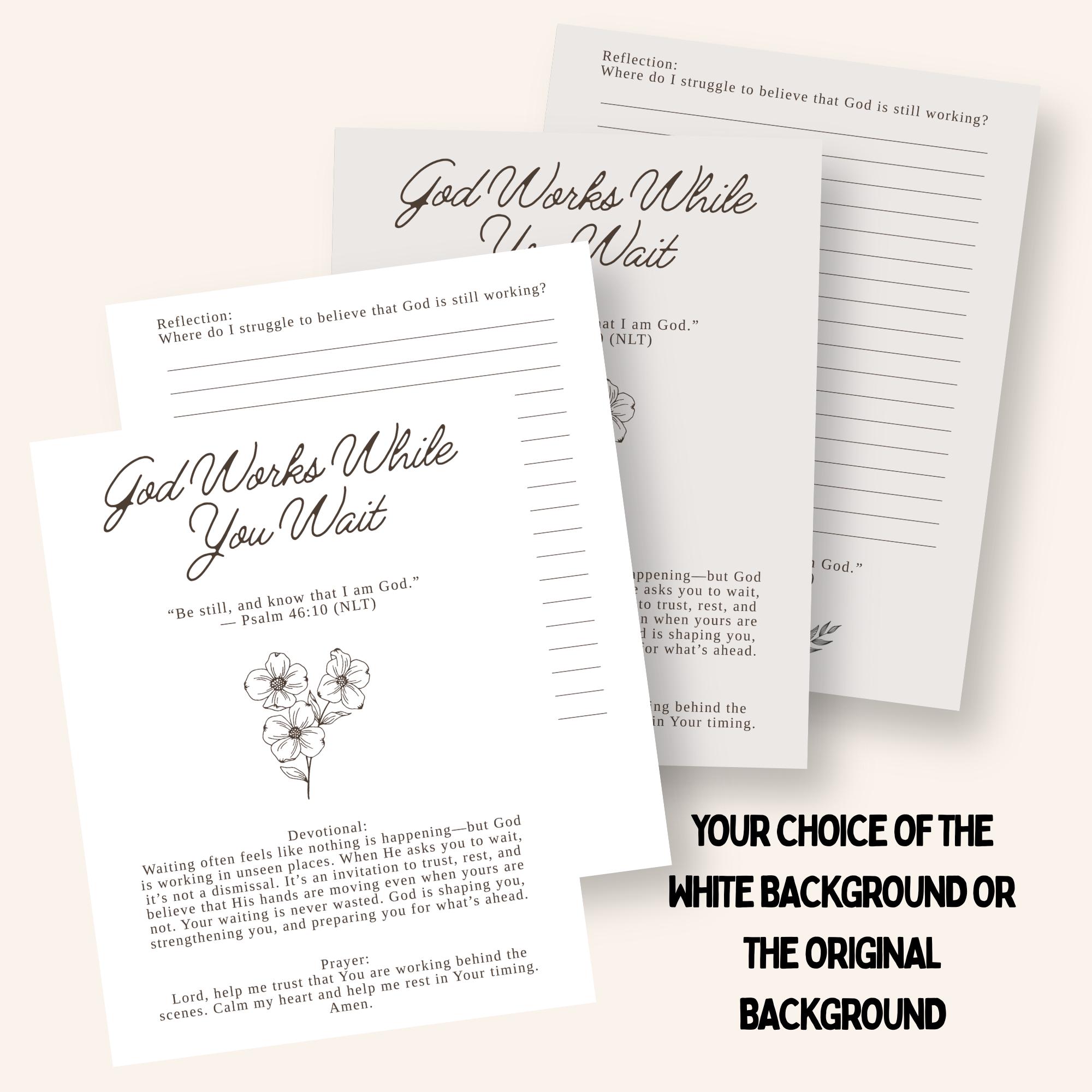 Christian Devotional 30 Day Printable Faith Journal Prompts Daily ...