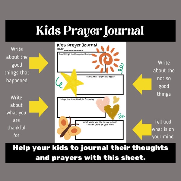 Prayer Journal Printable - Etsy