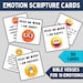 Christian Emotion Cards Printable Bible Verses for Emotions and ...