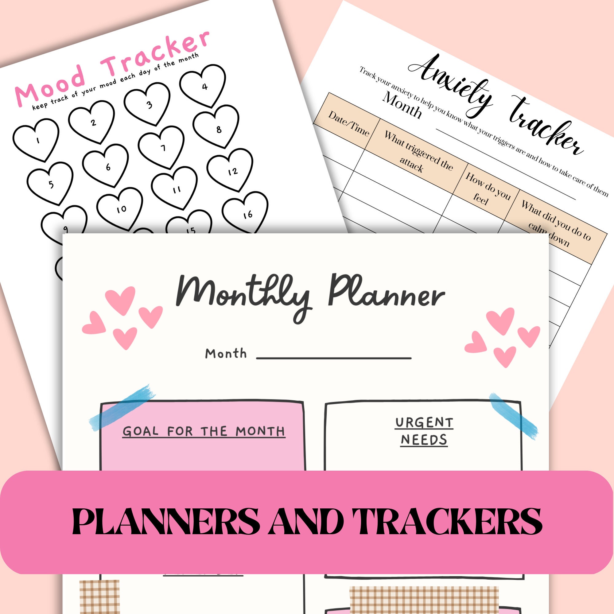 Christian Anxiety Journal Printable, Bible Verses for Anxiety, Anxiety ...