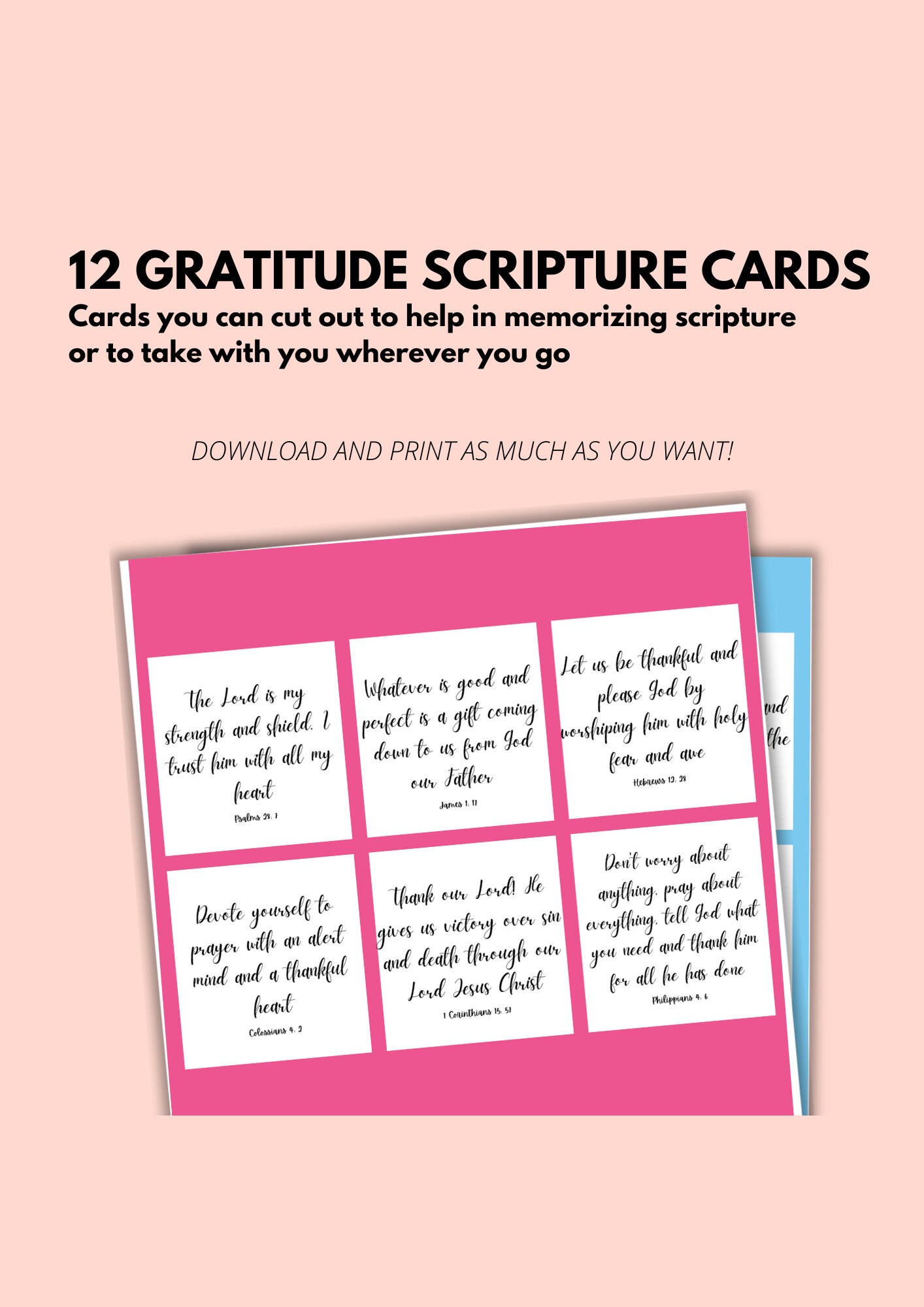 Christian Gratitude Journal Printable Bundle Mindfulness - Etsy