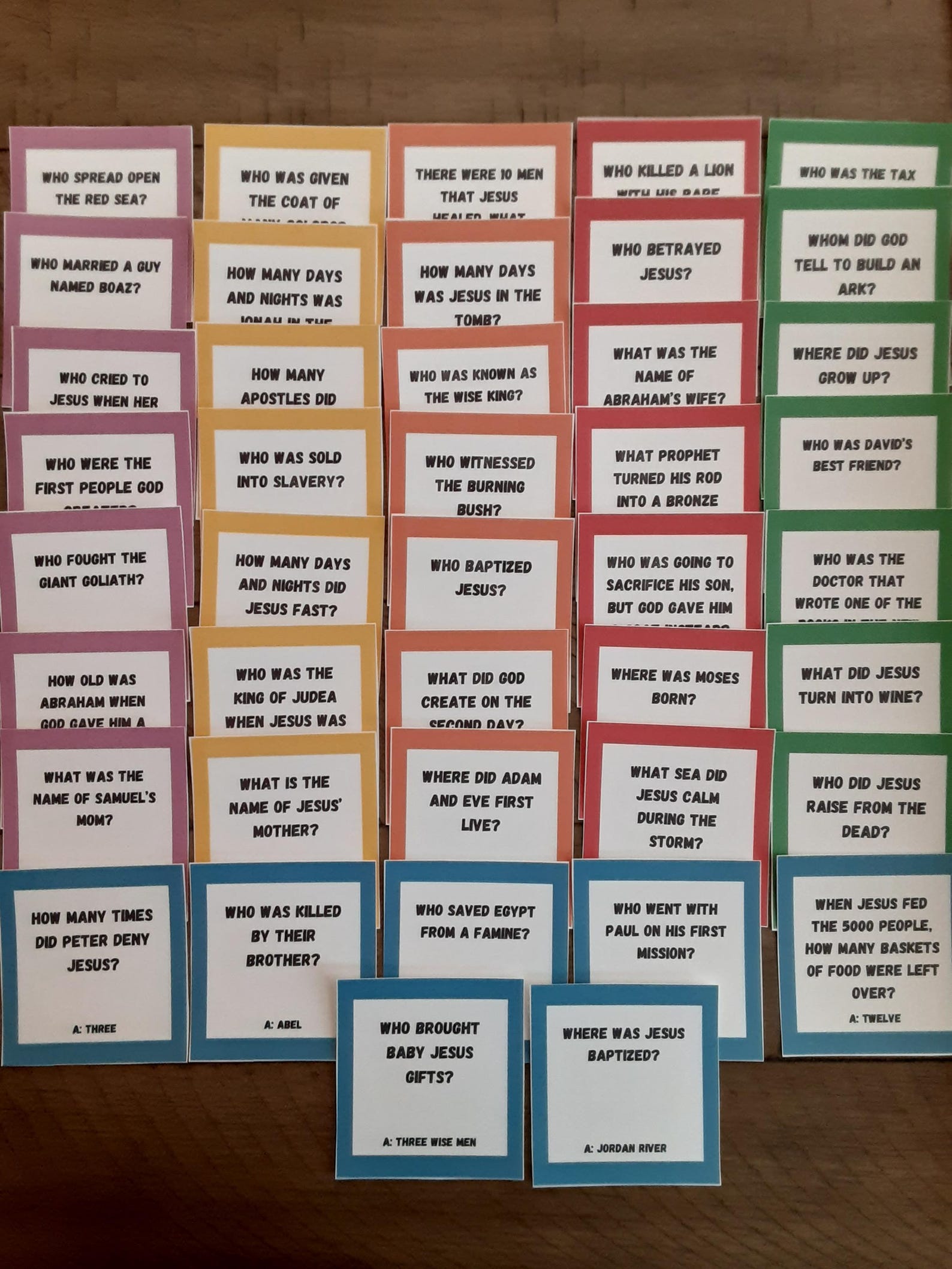 Kids Bible Trivia Games for Sunday School Bible Activities for ...