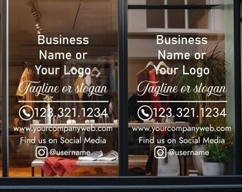 Thank You for Shopping Local Storefront Glass Vinyl Decal Window & Wall ...