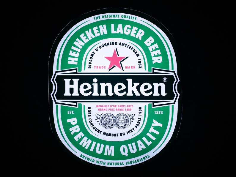 Heineken Beer Logo 3D Led Light Box, Custom Shape Any Signage - Etsy