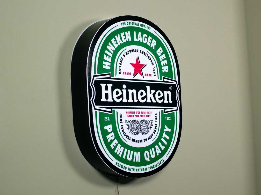 Heineken Beer Logo 3D Led Light Box, Custom Shape Any Signage - Etsy