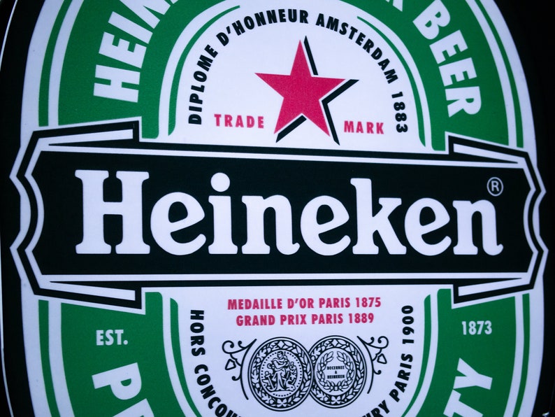 Heineken Beer Logo 3D Led Light Box, Custom Shape Any Signage - Etsy