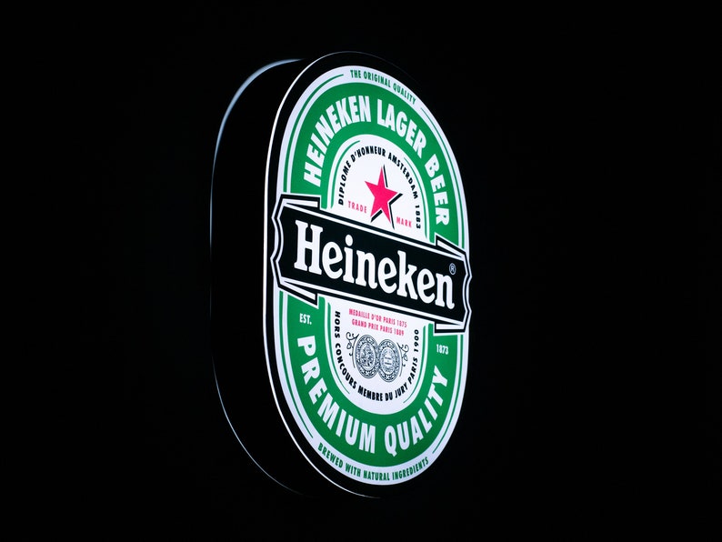 Heineken Beer Logo 3D Led Light Box, Custom Shape Any Signage - Etsy