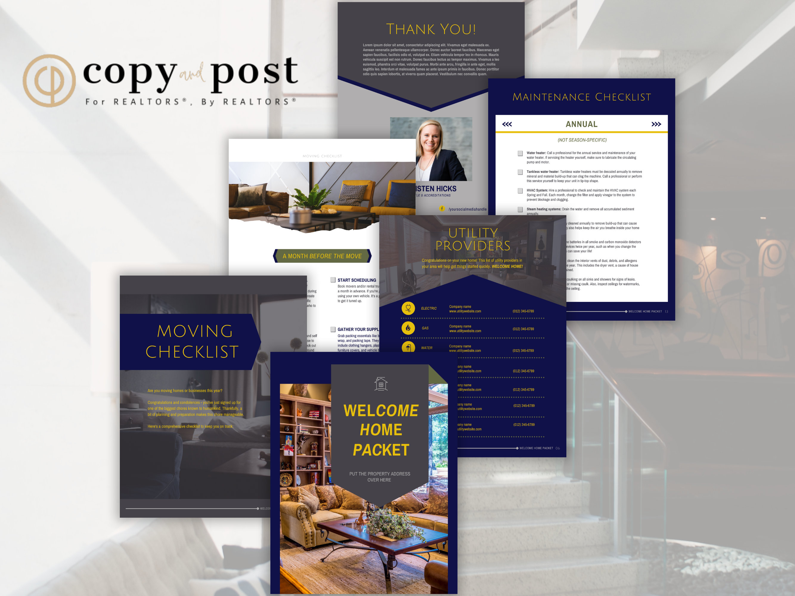 Welcome Home Packet Presentation Canva Template Real Estate Marketing ...