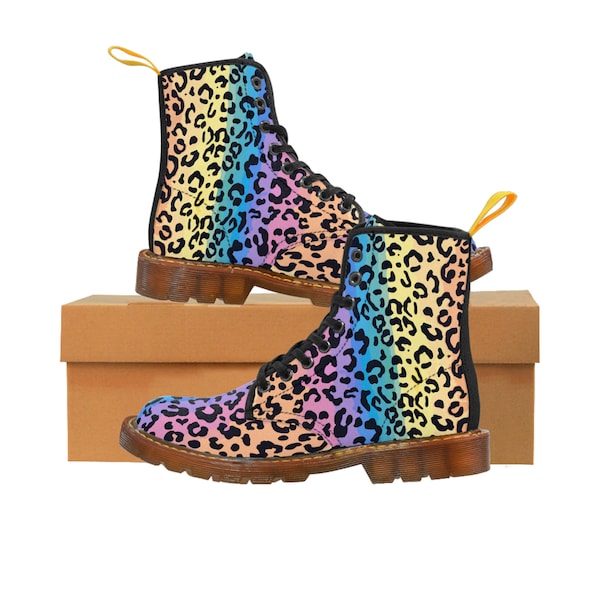 Cheetah Print Boots - Etsy