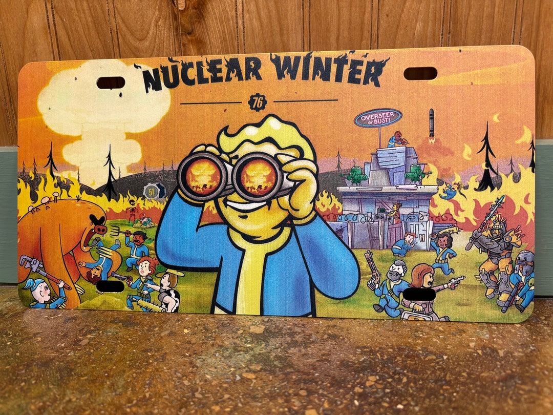Fallout Nuclear Winter License Plate, UV Printed - Etsy