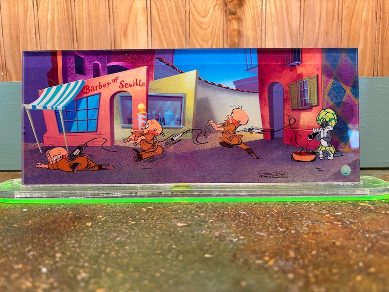 Rabbit of Seville, Looney Tunes Cartoon Scene UV Printed on Acrylic - Etsy