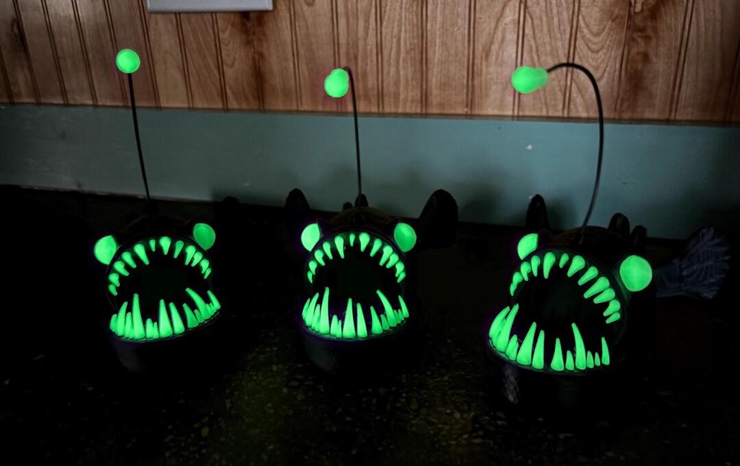 Angler/lantern Fish, 3D Printed, Glowin the Dark - Etsy