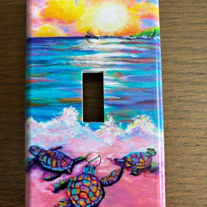 Sea Turtle Light Switch Cover - Etsy