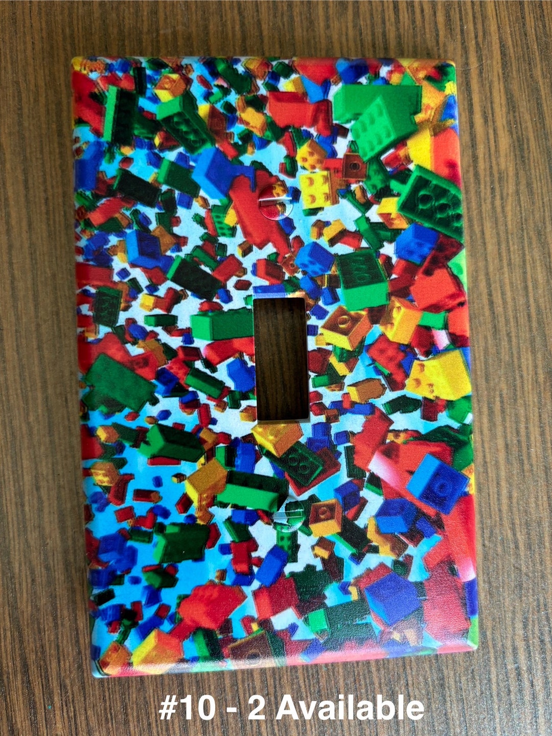 Custom Design Single Light Switch Plate Covers, Falling Legos - Etsy