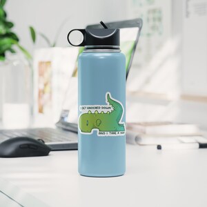 Nap Dinosaur Sticker // Reptile Sticker // Meme Sticker // Matte ...