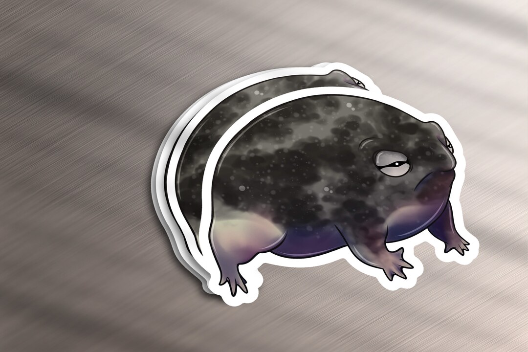 Angry Frog Sticker No Talk Me Angy Animal Sticker Matte