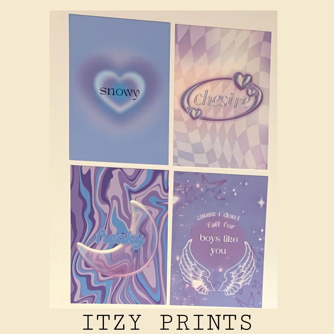 Itzy Wall Print, Cheshire Album, Kpop Wall Decor, Kpop Wall Print, Kpop ...