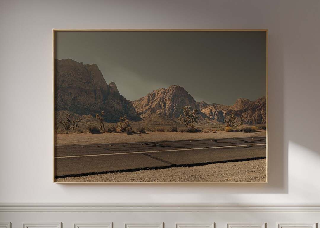 Desert Highway Print, Fine Art Photography, Wall Art Print, Boho Print ...
