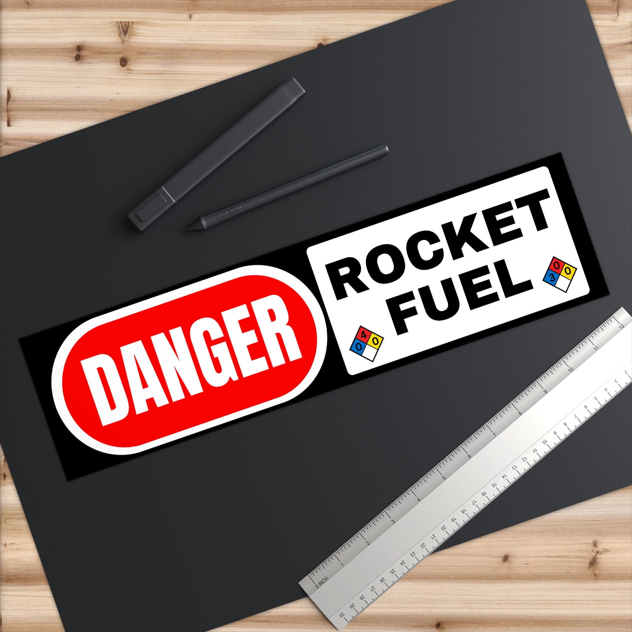 Danger Rocket Fuel Bumper Sticker - Etsy