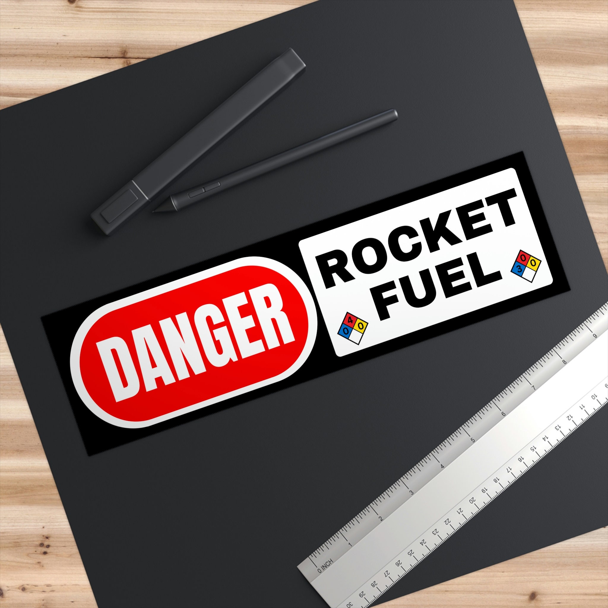 Danger Rocket Fuel Bumper Sticker - Etsy