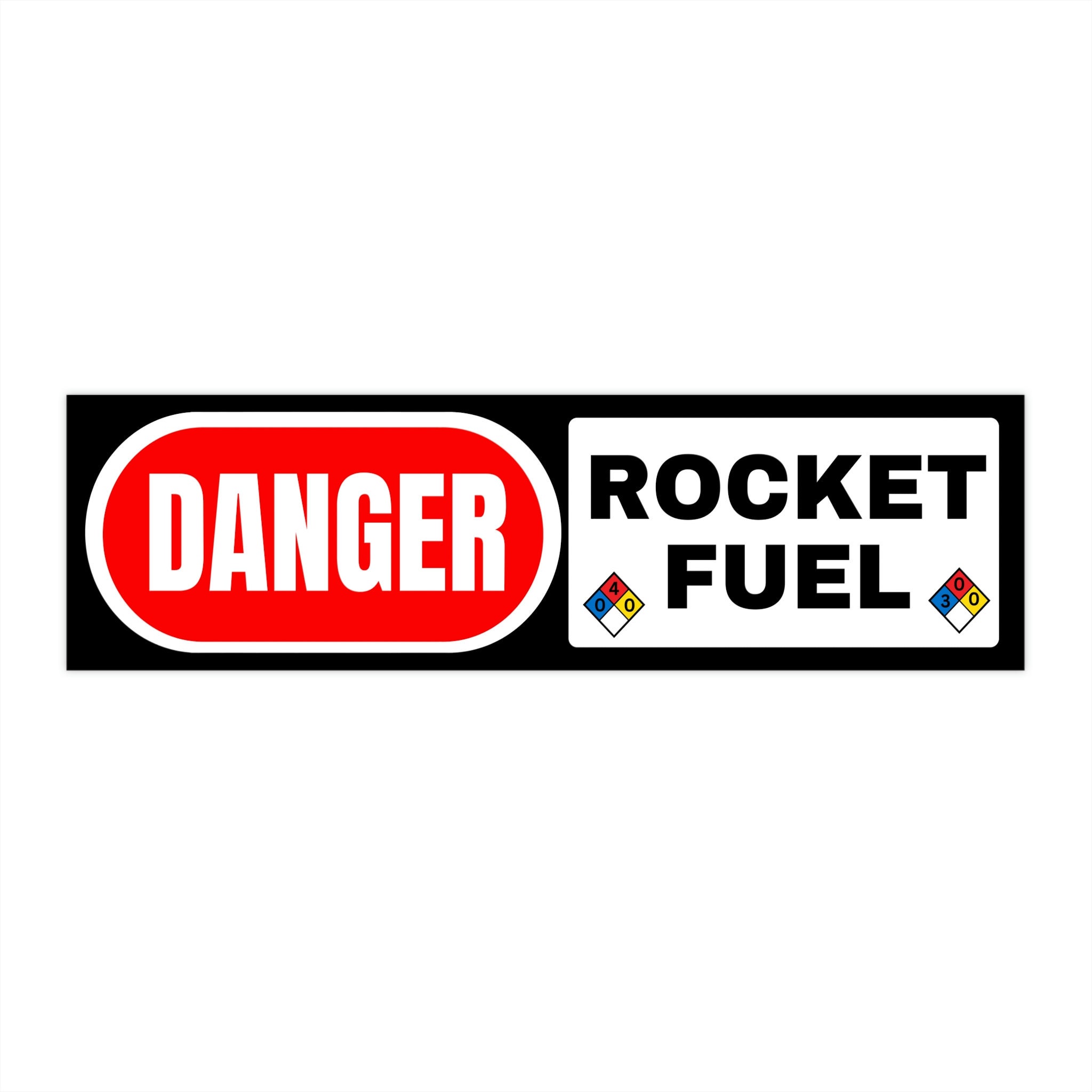 Danger Rocket Fuel Bumper Sticker - Etsy