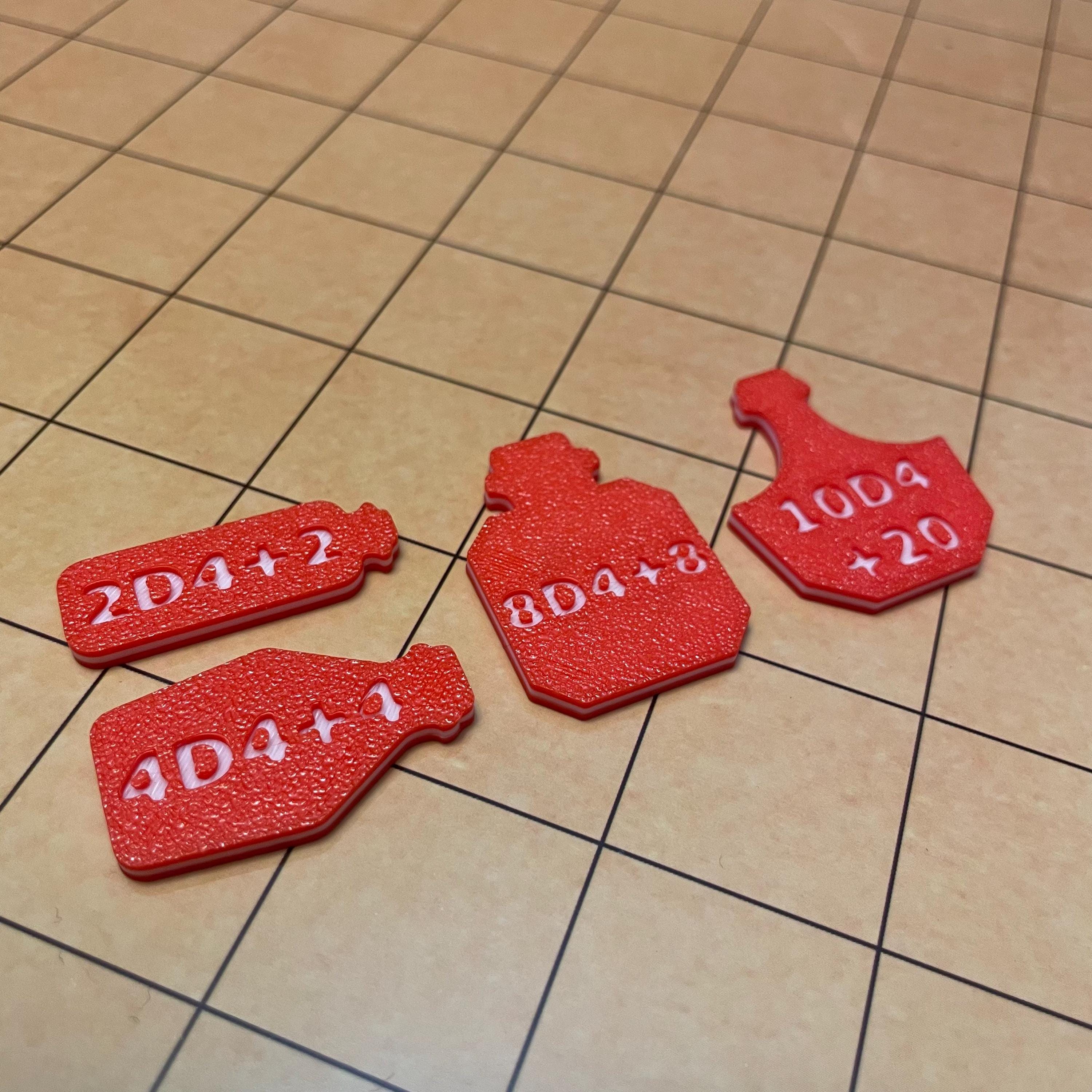 Dnd Health Potion Tokens - Etsy