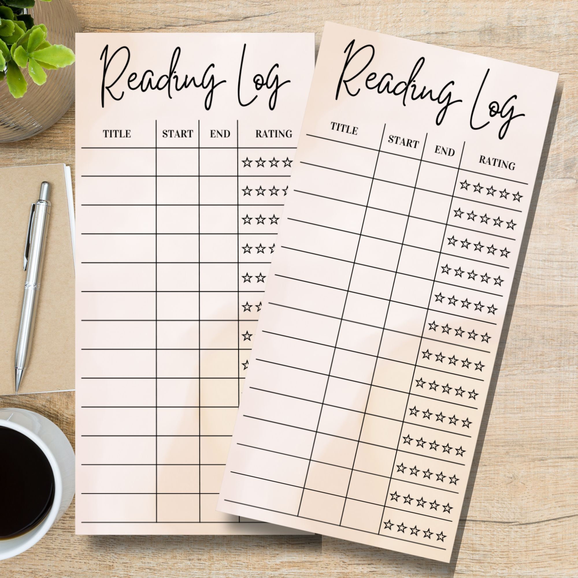 Reading Log Bookmark Printable, Reading List Bookmark, Summer Reading ...