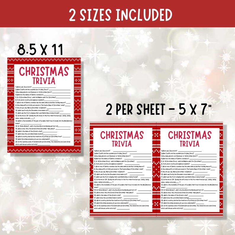 Christmas Games Bundle, Printable Christmas Party Games for Adults ...