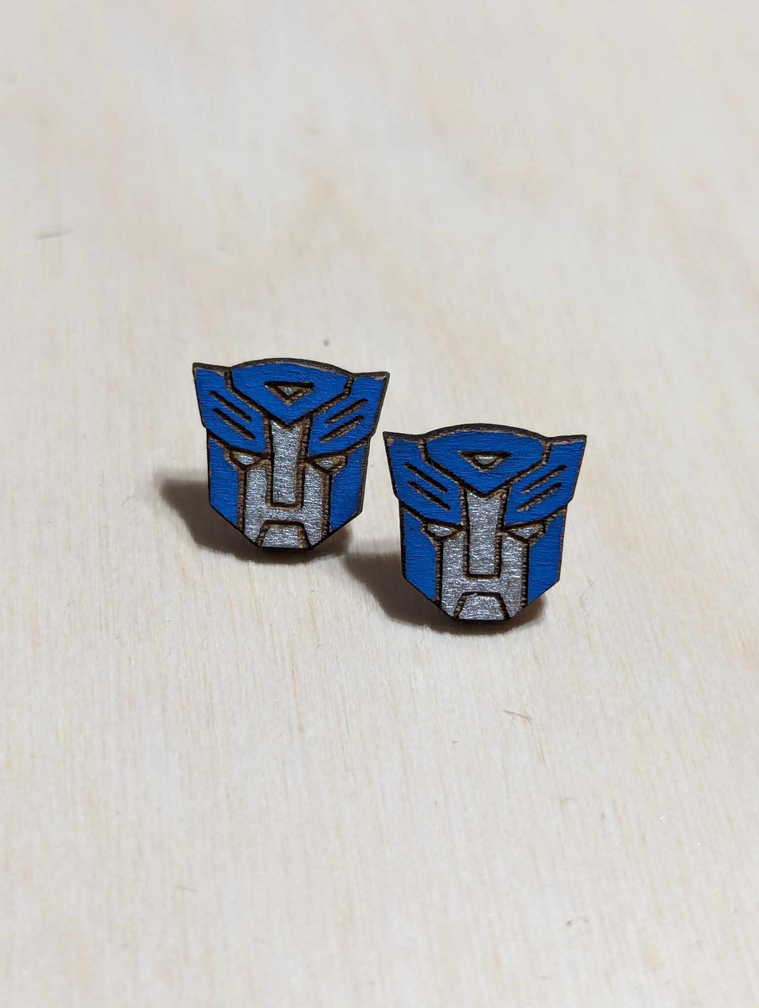 Autobot Inspired Transformer Stud Earrings, Accessory for Fans ...