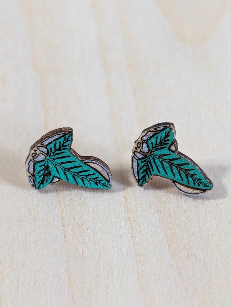 Leaves of Lorien Sterling Silver Earring Stud Set, Readers Choice, Gift ...