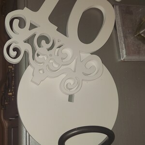 White Pvc Stand Alone 16 Sweet 16s Cake Topper Centerpiece Table Decor ...