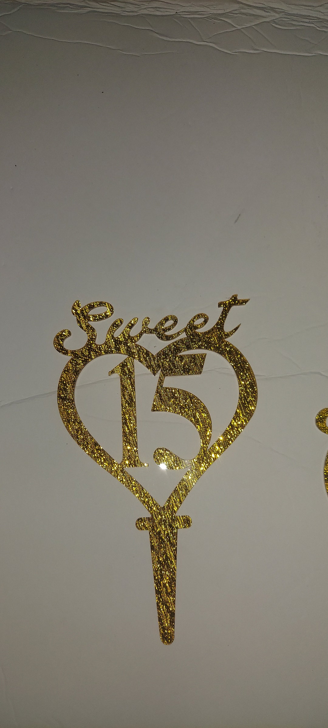 Sweet 16 Sweet 15 Acrylic Cake Topper - Etsy