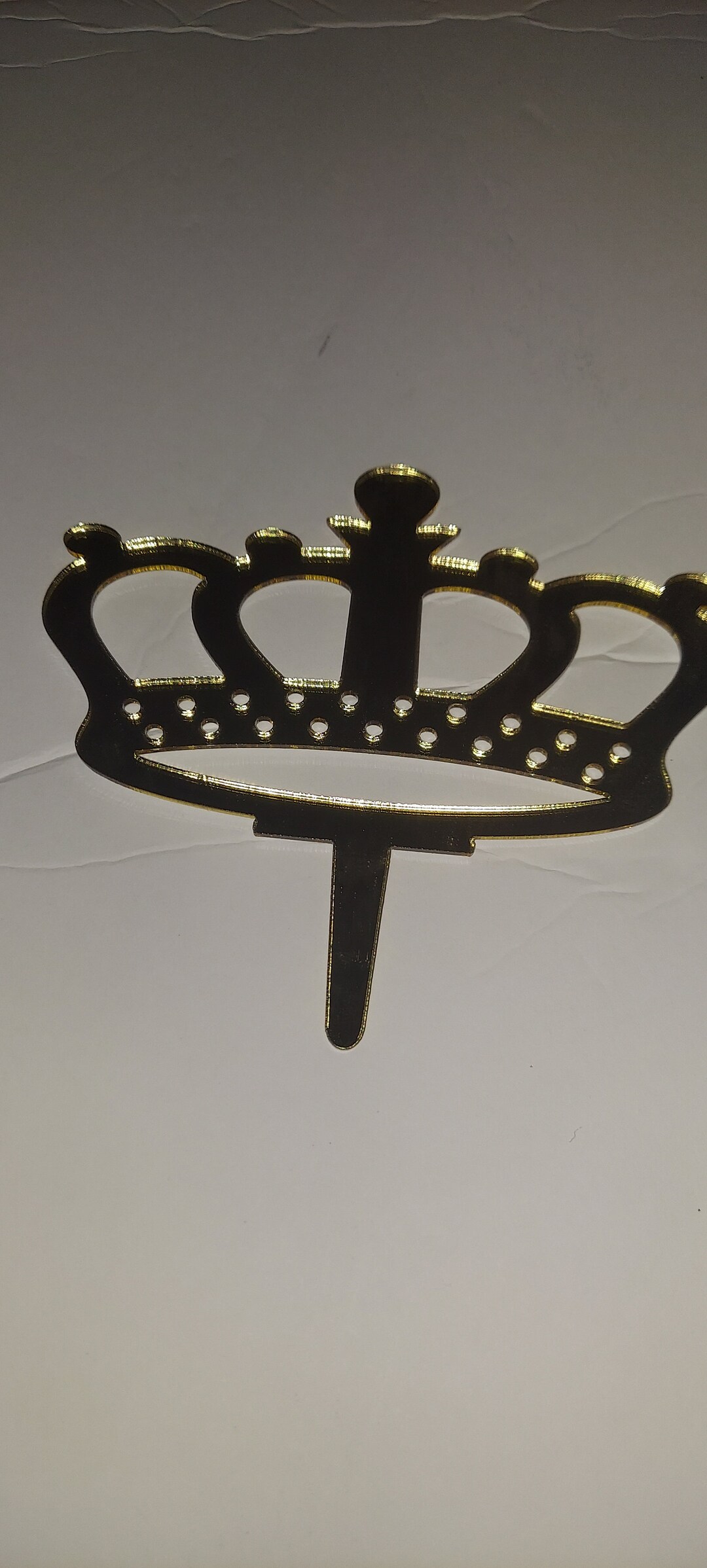 Acrylic Crown Cake Topper Gold Silver Royalty - Etsy