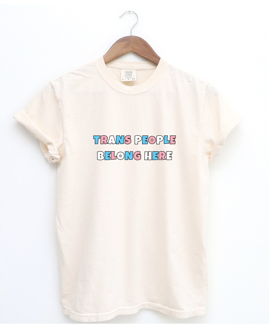 Trans People Belong Shirts,transgender,gay Rights T-shirt,respect Trans ...