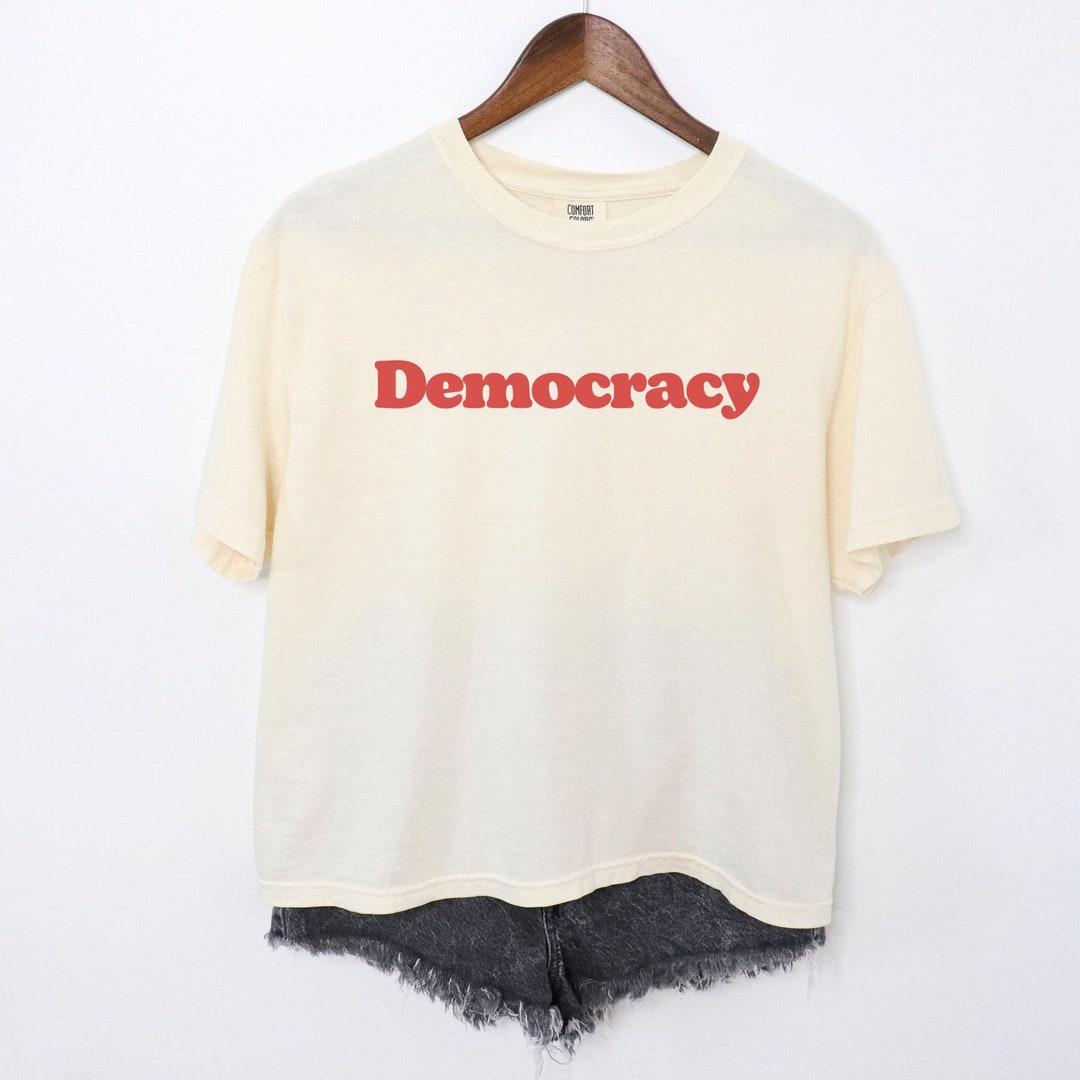 Democracy Crop Top, Retro Democracy Shirt, Freedom Crop Top, 2024 ...