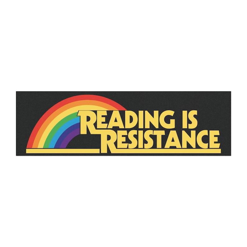 Reading is Resistance Bumper Sticker or Magnet: Activist Book Lover ...