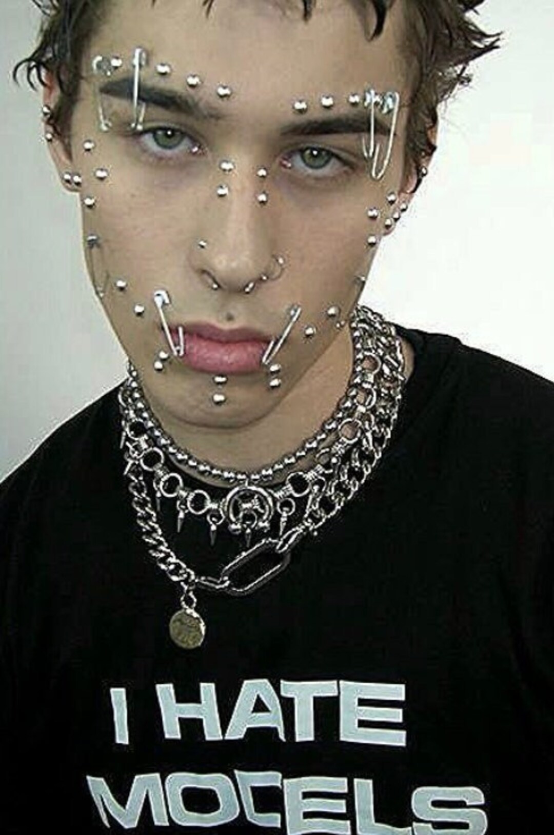 I Hate Models T-shirt | Goth Industrial Hardcore Anti-influencer Punk ...