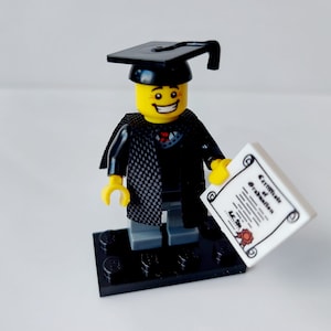 Graduation Minifigures Graduate Cake Toppers * Customised Personalised ...