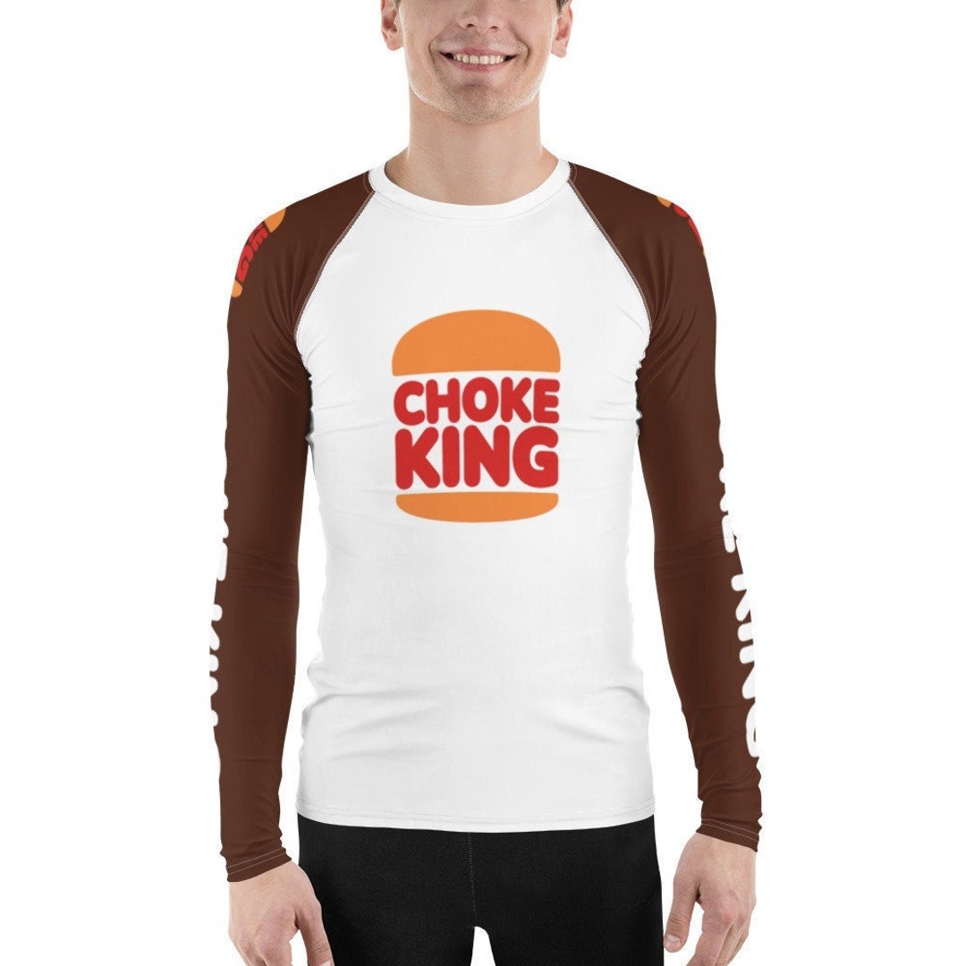 BJJ Choke King Rash Guard Burger King Parody Logo Design Jiu-jitsu - Etsy