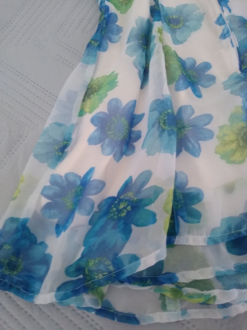 Y2K Dress 90s Dress Tiny Babydoll Vintage Sundress Blue Green Floral ...