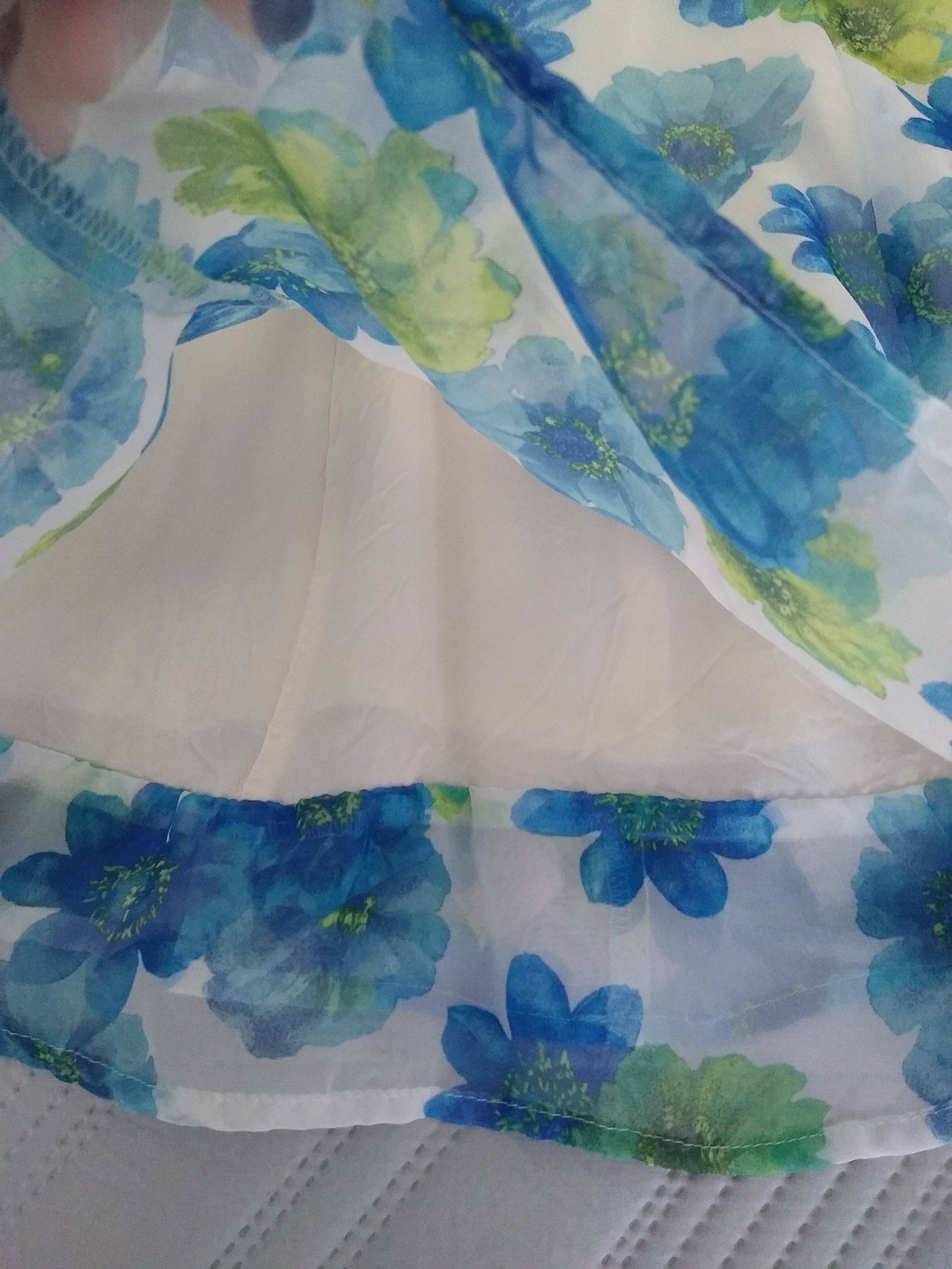 Y2K Dress 90s Dress Tiny Babydoll Vintage Sundress Blue Green Floral ...