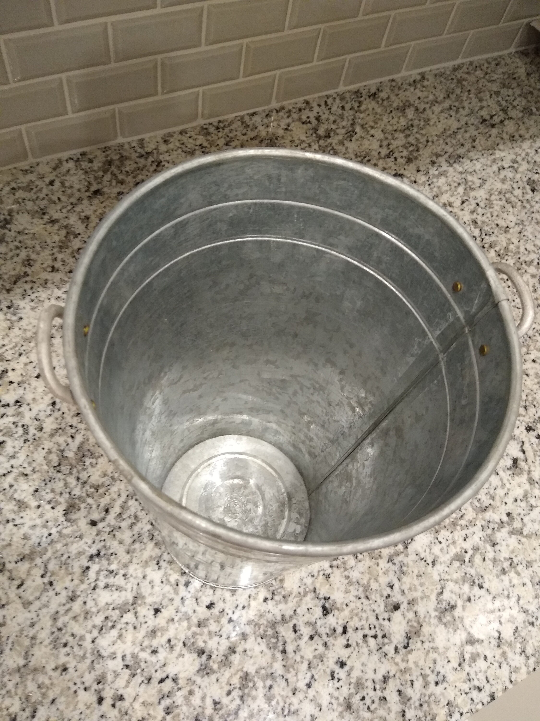 Vintage Vase Metal Bucket 12 Galvanized French Bucket Vase - Etsy