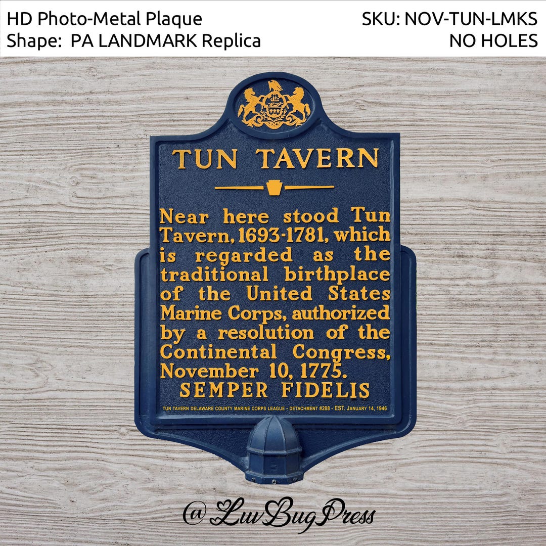 Tun Tavern Landmark Marker Replica - FREE SHIPPING - Etsy