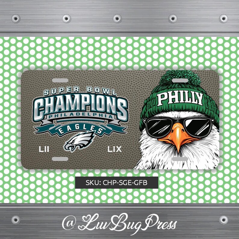 Eagles License Plate: Super Bowl Champions - Etsy